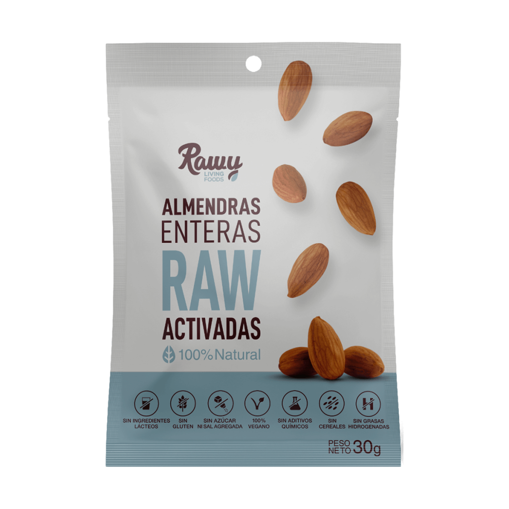 Frutos Secos Almendras Raw Activadas 30g – Rawy Living Foods