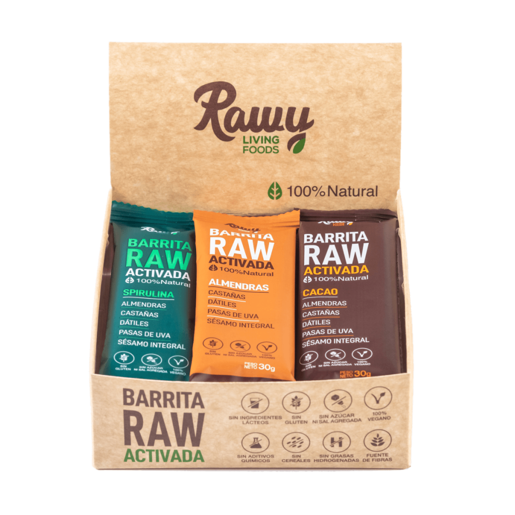 Barritas Raw Activadas Combinadas x12 – Rawy Living Foods
