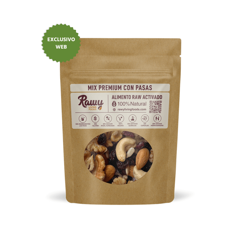 Mix Premium con Pasas Raw Activado 80g – Rawy Living Foods